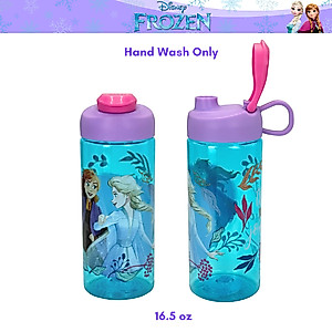 Disney Frozen 2 Lunch Box with Water Bottle Set- Kids Soft Insulated Lunch Bag for Girls and Boys