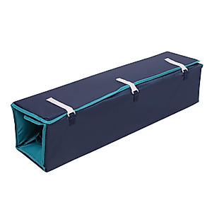 Baby Play Portable Playard Play Pen with Mattress Safety Baby Playard with Door Activity Center for Toddler Boys Girls Fun Time Indoor and Outdoor 39inch x 39inch（Blue）