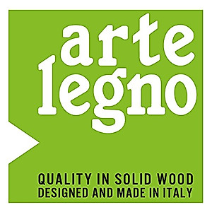 Artelegno Magnetic Knife Block Solid Beech Wood 3 Panel, Luxurious Italian Venezia Collection by Master Craftsmen Displays up to 6 High-End Knives Elegantly, Eco-friendly, Natural Finish