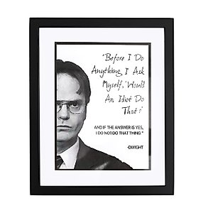 Homazing The Office Gifts - Dwight Schrute Poster with Frame 8x10 - Funny Wall Art for Office, Apartment, Funy Decor for Men Women Colleagues Coworkers The Office Fans