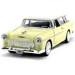 MOTORMAX 73248 1955 55 Chevy BEL AIR Nomad Wagon 1/24 DIECAST Yellow,#G14E6GE4R-GE 4-TEW6W207152