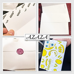 A7 White Envelopes 100 Pack 5X7 Envelopes Printable - Quick Self Seal,for 5x7 Cards| Perfect for Weddings, Invitations, Photos, Graduation, Baby Shower| 5.25 x 7.25 inches，AZAZA