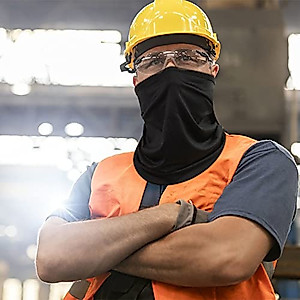 SUNLAND Black Balaclava Motorcycle Cycling Bike Bandana Hiking Skateboard Head Sock Black