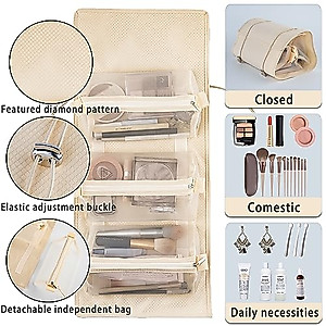 Packing Cubes for Suitcases, JARWEEN Suitcase Organizer Bags 8 Set, Luggage Organizer Bags for Travel Accessories,Carry-on Bag Storage for Trip (Beige)