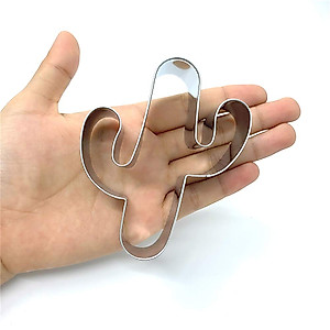 LILIAO 3.8 inch Cactus Cookie Cutter, Stainless Steel