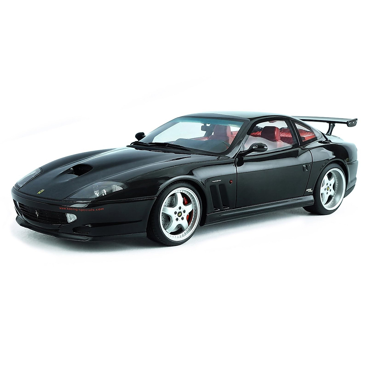 1997 550 "Koenig Special Black with Red Interior 1/18 Model Car by GT Spirit GT336