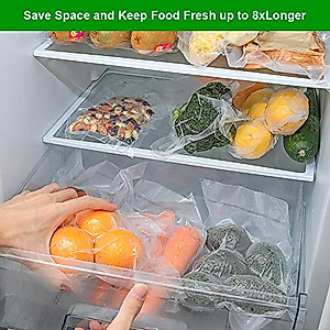 SurpOxyLoc 8 Pack 8"x20'(4Rolls) and11"x20'(4Rolls) Vacuum Sealer Bags Rolls with BPA Free,Heavy Duty,Great for Sous Vide and Vac Seal storage