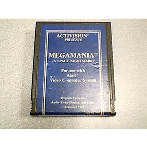 1982 Activision Blue Label Activision Presents Megamania (A Space Nightmare) For Atari Computer System AX-017-04 (Blue Label Version)