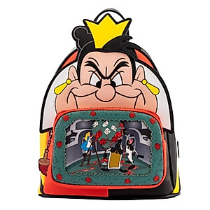 Loungefly Disney Villains Scene Series Queen of Hearts Womens Double Strap Shoulder Bag Purse