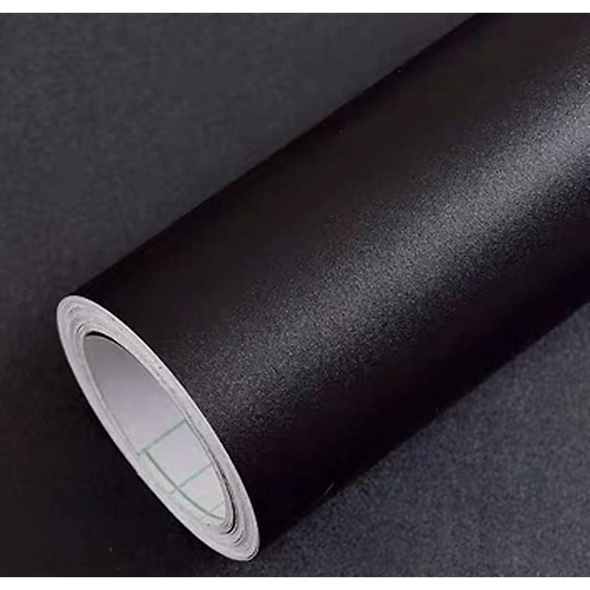 Yancorp 120" Matte Black Contact Paper Peel and Stick Wallpaper Removable Contact Paper for Cabinest Self-Adhesive Drawer Stick and Peel Countertop (16"x120", Black)