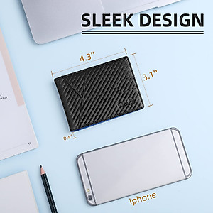 Zitahli Wallet for Men,Mens Wallet,Slim Leather Bifold,RFID Blocking 11 Slots Gift Box