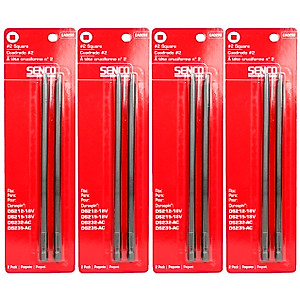 Senco EA0298#2 Square Bits - Duraspin Technology Integrated Auto-Feed Screw System (4-2 Packs)