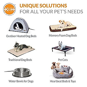 K&H Pet Products CleanFlow Filtered Water Bowl for Dogs Granite Medium 1.4 Gallon Bowl + 1 Gallon Reservoir