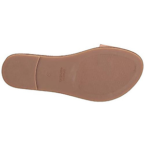 Amazon Essentials Women's Two Strap Buckle Sandal, Natural, 7.5