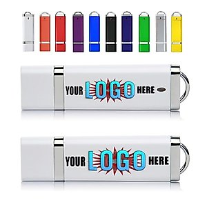 50pcs 32GB Custom USB Flash Drive with Personalized Logo for Promotion, Customized USB Thumb Drive, Bespoke Bulk Zip Drive (10 Color Options)