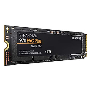 Samsung 970 EVO Plus SSD 1TB NVMe M.2 Internal Solid State Hard Drive, V-NAND Technology, Storage and Memory Expansion for Gaming, Graphics w/Heat Control, Max Speed, MZ-V7S1T0B/AM