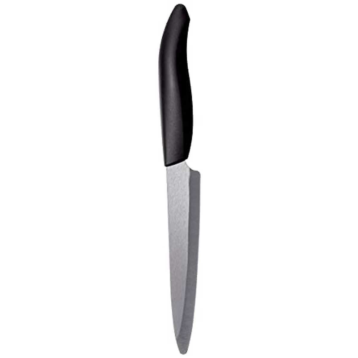 Kyocera Advanced Ceramic Revolution Series 5-inch Micro Serrated Tomato, Utility Knife, Black Blade