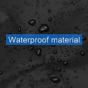 SaferCCTV Snow Blower Cover, Fabric Waterproof Snow Thrower Cover Dust Snow Proof Thower, Outdoor Protection Universal for Electric 2 Stage Snow 47" x 32" x 40", Black