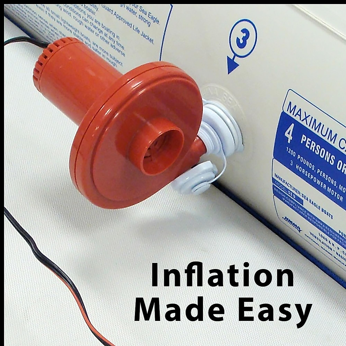 Sea Eagle SE9 Lightweight Inflatable Motormount Boat with Inflatable Floor, 5' Oar Set, Boat Bag, Electric Pump, 2 Seats Great for Boating, Motoring, Rowing, Fishing & Yacht Tending (Startup)