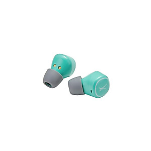 Altec Lansing Nanobuds - Truly Wireless Earbuds with Charging Case, TWS Waterproof Bluetooth Earbuds with Touch Controls for Travel, Sports, Running, Working (Mint)