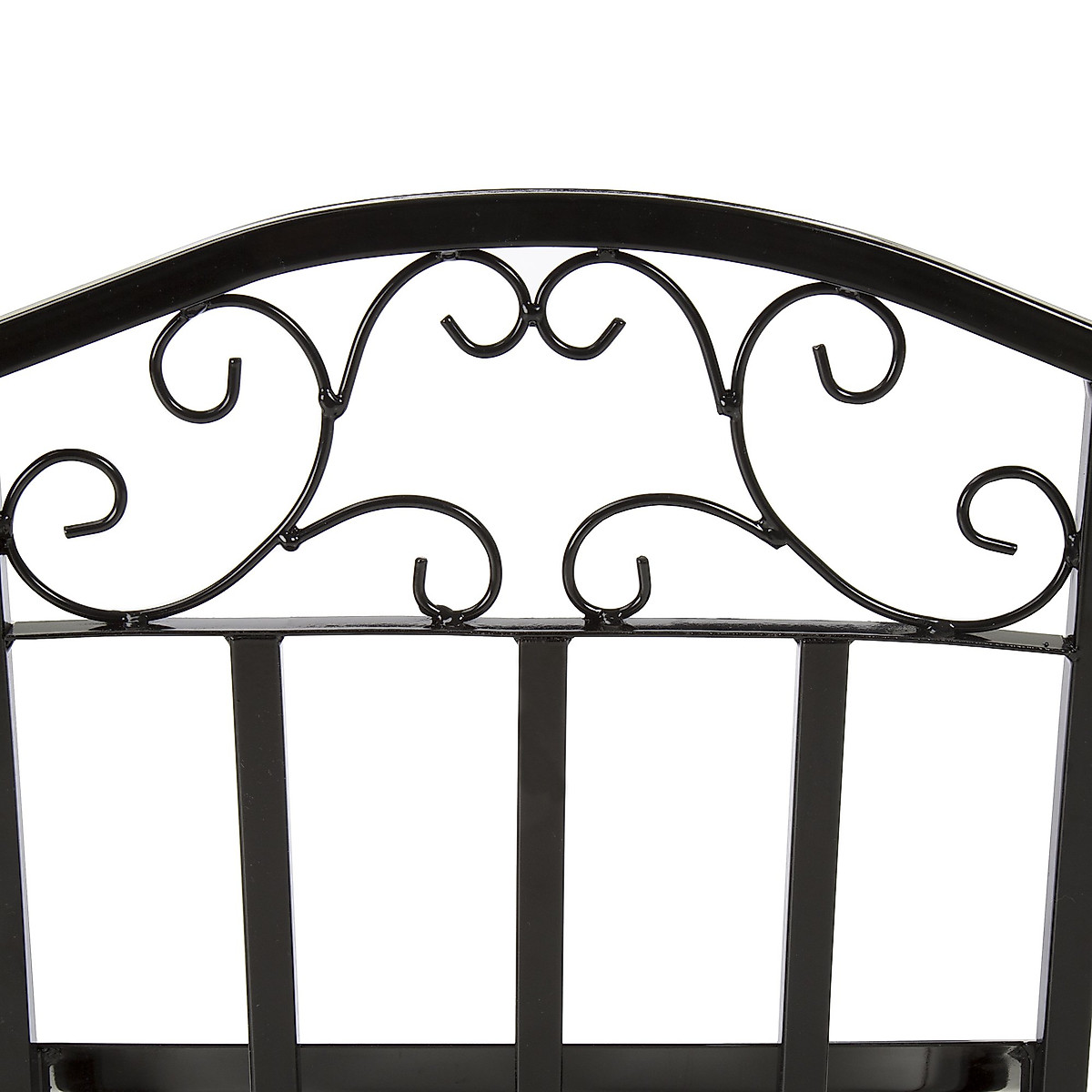 Pure Garden 50-126 Log Storage Rack-Metal Firewood Holder, Black