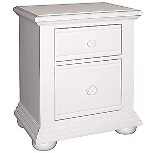Liberty Furniture Industries Summer House 2-Drawer Night Stand, 24" x 17" x 27", Oyster White