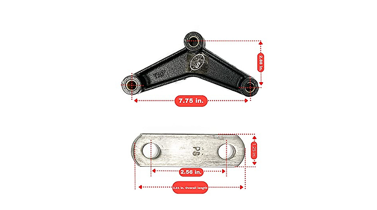 SOUTHWEST WHEEL Tandem Trailer Axle Shackle Kit for Double Eye Springs ...