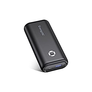 EnergyQC Portable Charger, 10000mAh Portable Phone Charger External Battery Pack Compatible with iPhone 13/12/11/X Samsung S10 Google LG iPad and More-Black