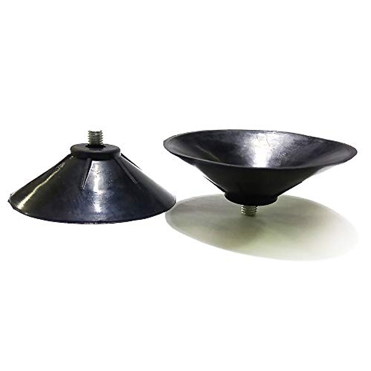 DANXQ M8 Strong Black Rubber Screw Suction Cup 3.3 Inch Used in Boxing Sandbags/Table Machine Fixing/Machine Rack/Handling/Quick Grab/Furniture Silent Pad,4 PCS (Cap Nut)