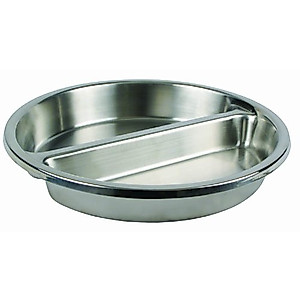 Round Divided Food Pan for 6 Qt Chafer