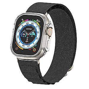 [2 Pack] Penom Compatible for Apple Watch Ultra Case 49mm Bumper Cover, Soft TPU Shockproof Protective Scratch-Resistant Frame for iWatch Series 8 Ultra 49 MM [No Screen Protector]- Clear