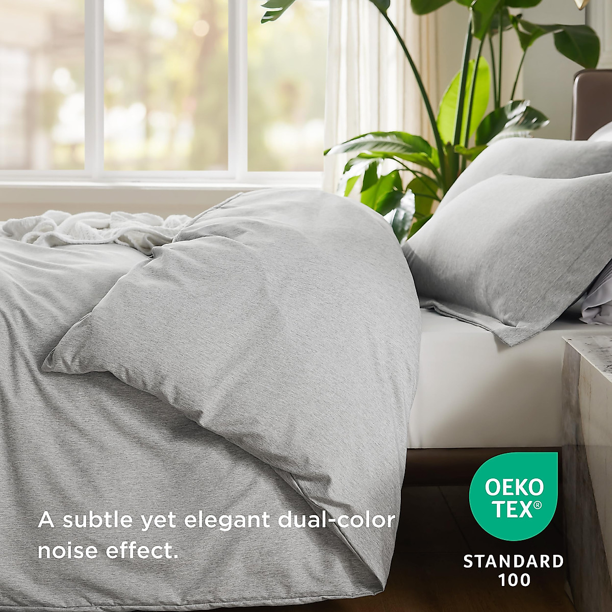 Bedsure Pink Duvet Cover Queen Size - Super Soft Cationic Dyed Duvet Cover for Kids with Zipper Closure, 3 Pieces, Includes 1 Duvet Cover (90"x90") & 2 Pillow Shams, NO Comforter