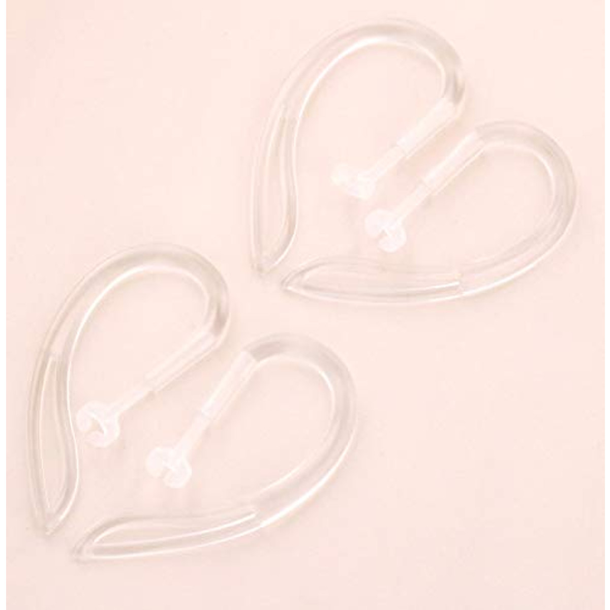 3 Pairs Ear Hooks Compatible with AirPods Pro 2nd 1st and 3 2 1, 360 Angle Rotation Adjustable Length Anti-Slip Sport Earhooks Wing Tips Holder Compatible with AirPods 3 2 1 and Pro 2 1 - Translucent