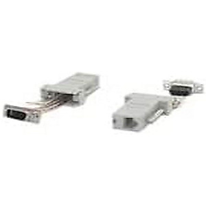 StarTech.com DB9 to RJ45 Modular Adapter - M/F - Serial adapter - DB-9 (M) to RJ-45 (F) - GC98MF,Gray