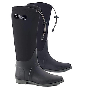 Ovation Women's Mudster Comfort Rider Boot Round Toe Black 10 B