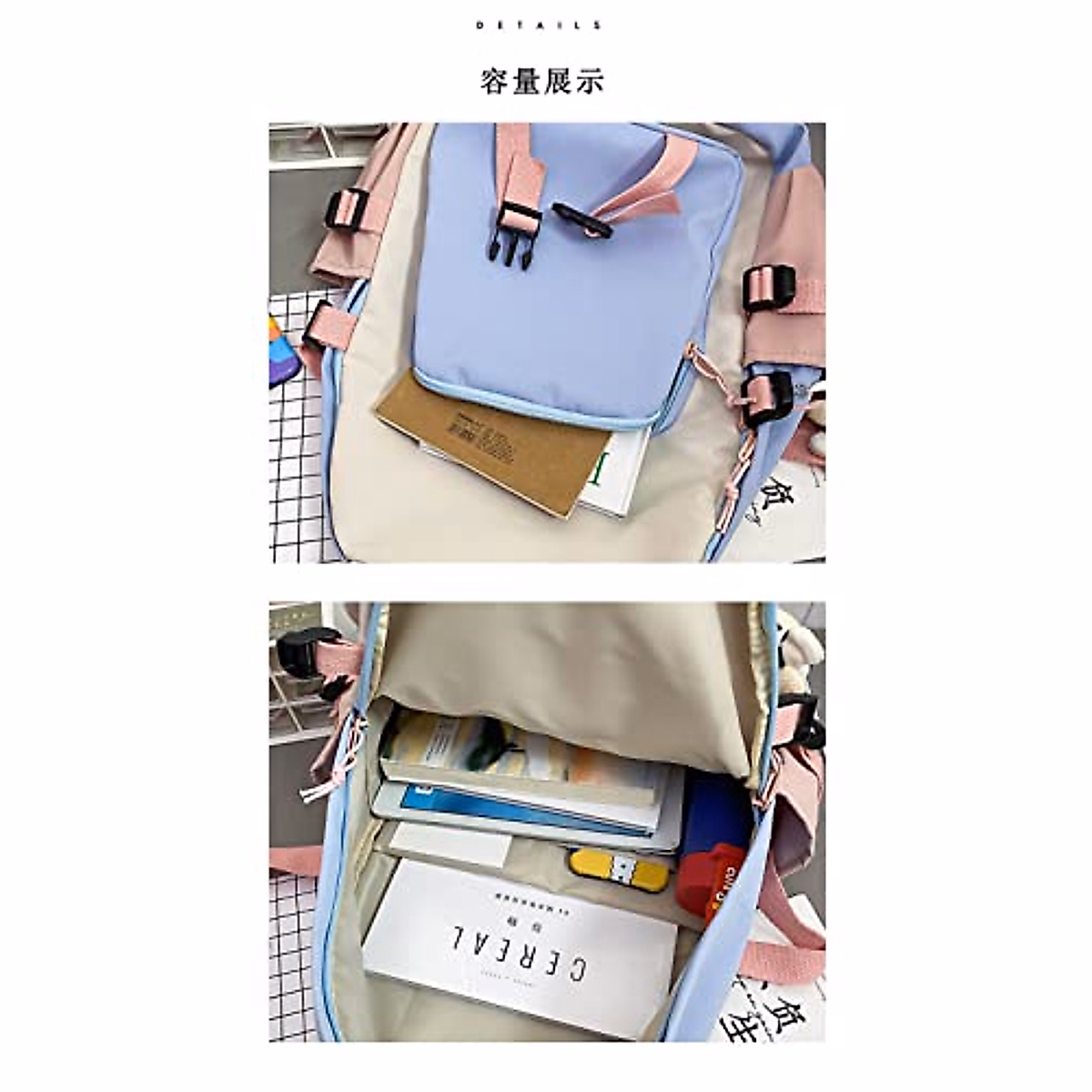 JUSTGOGO KPOP Stray Kids Backpack HYUNJIN JISUNG FELIX School Bag Daypack Shoulder Bag Handbag Color-D5