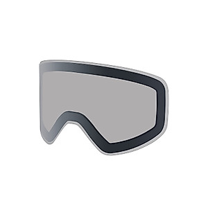 RABIGALA Ski Goggles with Detachable Lens, Frameless Magnetic Interchangeable Lens Anti-Fog 100% UV Protection Snowboard Snow Goggles (silver/silver)