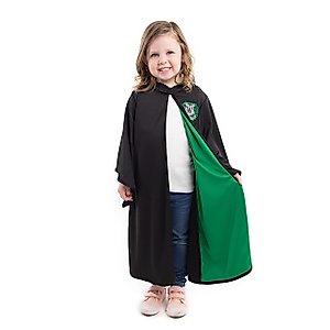 Little Adventures Green Hooded Wizard Robe Dress Up Costume (L/XL (Age 5-9)) - Machine Washable Child Pretend Play and Party Dress-Up Costume with No Glitter