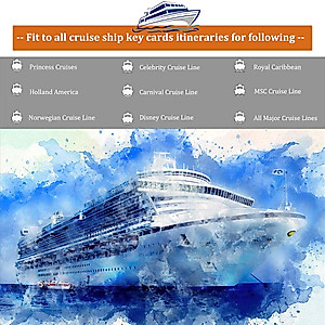 MNGARISTA Cruise Lanyards, Adjustable Lanyard with Retractable Reel, Waterproof ID Badge Holder for All Cruises Ships Key Cards, 2pack