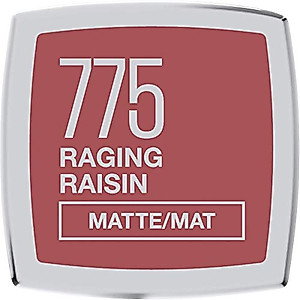 Maybelline New York Color Sensational Red Lipstick Matte Lipstick, Raging Raisin, 0.15 Ounce, 1 Count,Pack of 1,K2028800