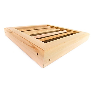 Miller Shingle Square Clear Cedar Vent, Flush Mount - 12 inch x 12 inch