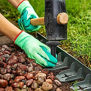 Aoipend 80 Pack Plastic Garden Lawn Stakes 6 inch Landscape Anchors Spikes Rustproof Nail for Ground Lawn Edging, Weed Fabric, Tarp, Christmas Yard Decor, Artificial Turf, Camping Tent