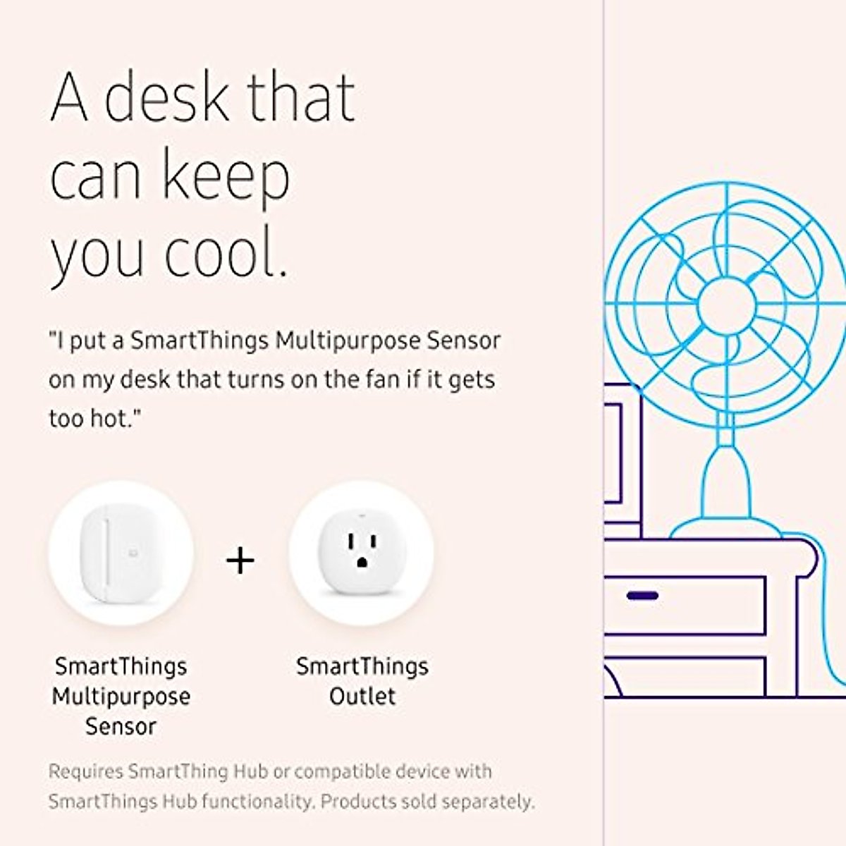 Samsung SmartThings GP-U999SJVLAAA Door & Window Multipurpose Sensor, White, 1 Count (Pack of 1)