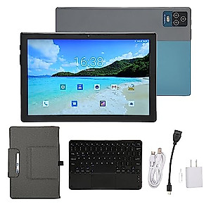 Honio 10.1 Inch Tablet, 4G Network 8 Core CPU Tablet 2 in 1 8MP Front 16MP Rear 100-240V 8GB 256GB (US Plug)
