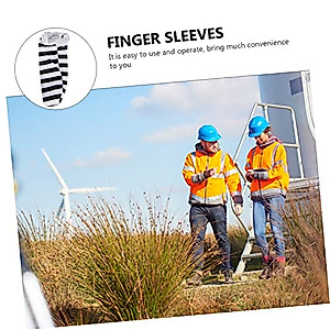 Lurrose 50pcs Cots for Adults Moisturizing Hand Gloves Latex Gloves Sewing Finger Guards Moisturizing Thumb Cover Cotton Finger Cots Protector Protective Case Crib Breathable Finger Gloves