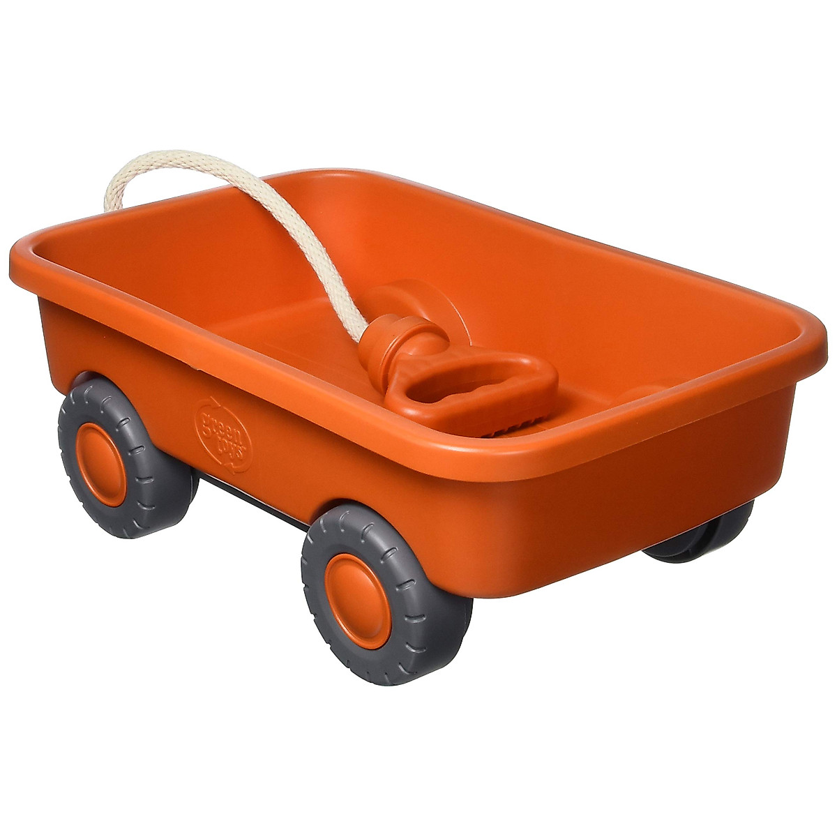 Green Toys Wagon, Orange CB - Pretend Play, Motor Skills, Kids Outdoor Toy Vehicle. No BPA, phthalates, PVC. Dishwasher Safe, Recycled Plastic, Made in USA.