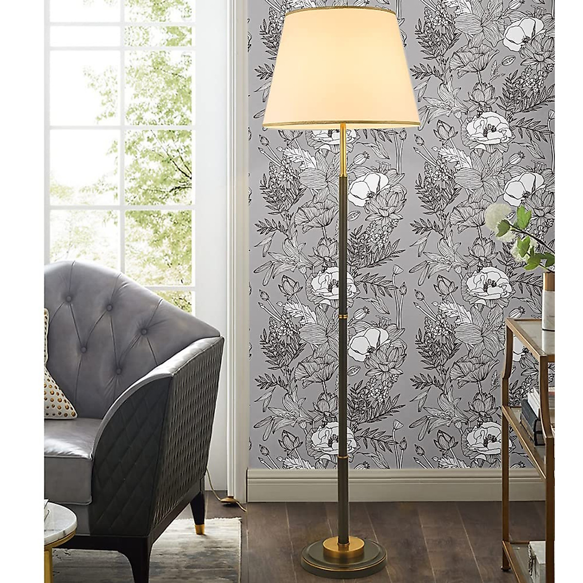 Blooming Wall Elegant Modern Lotus Lily Leaf Peel and Stick Wallpaper Self-Adhesive Prepasted Wallpaper Wall Mural Wall Décor