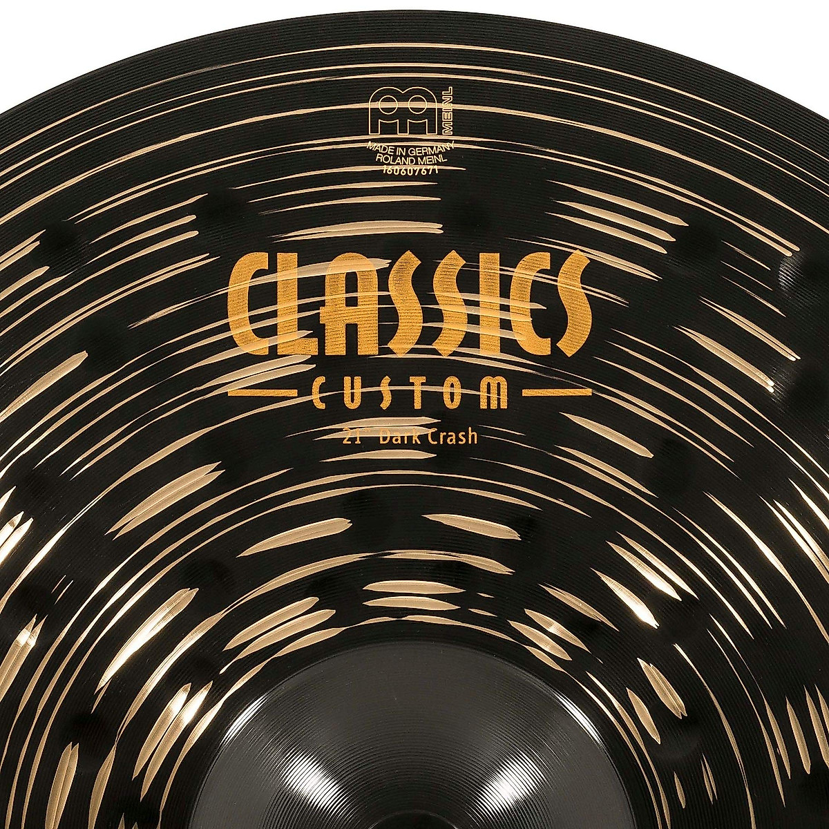 Meinl Cymbals Classics Custom Dark 21" Crash Cymbal for Drum Set — Made in Germany — B12 Bronze, 2-Year Warranty (CC21DAC)