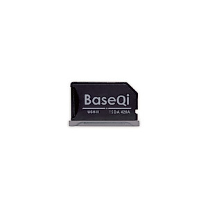BASEQI UHS-II Aluminum microSD Adapter for 2021 M1 MacBook Pro 14 & 16” (Space Gray)
