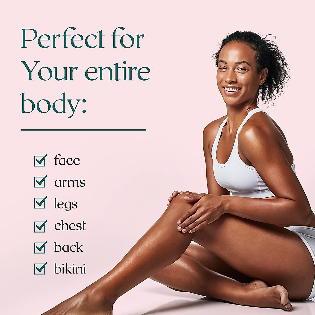 PinkLAwax Hard Wax Beads for Hair Removal, Bikini Wax Beads for Brazilian Waxing, 100g /0.22lb / 3.53 oz Hard Wax Beans with Rose Formula Prefect for Sensitive Skin, Coarse Hair, Bikini, Full Body, Facial and Legs at Home (100g)